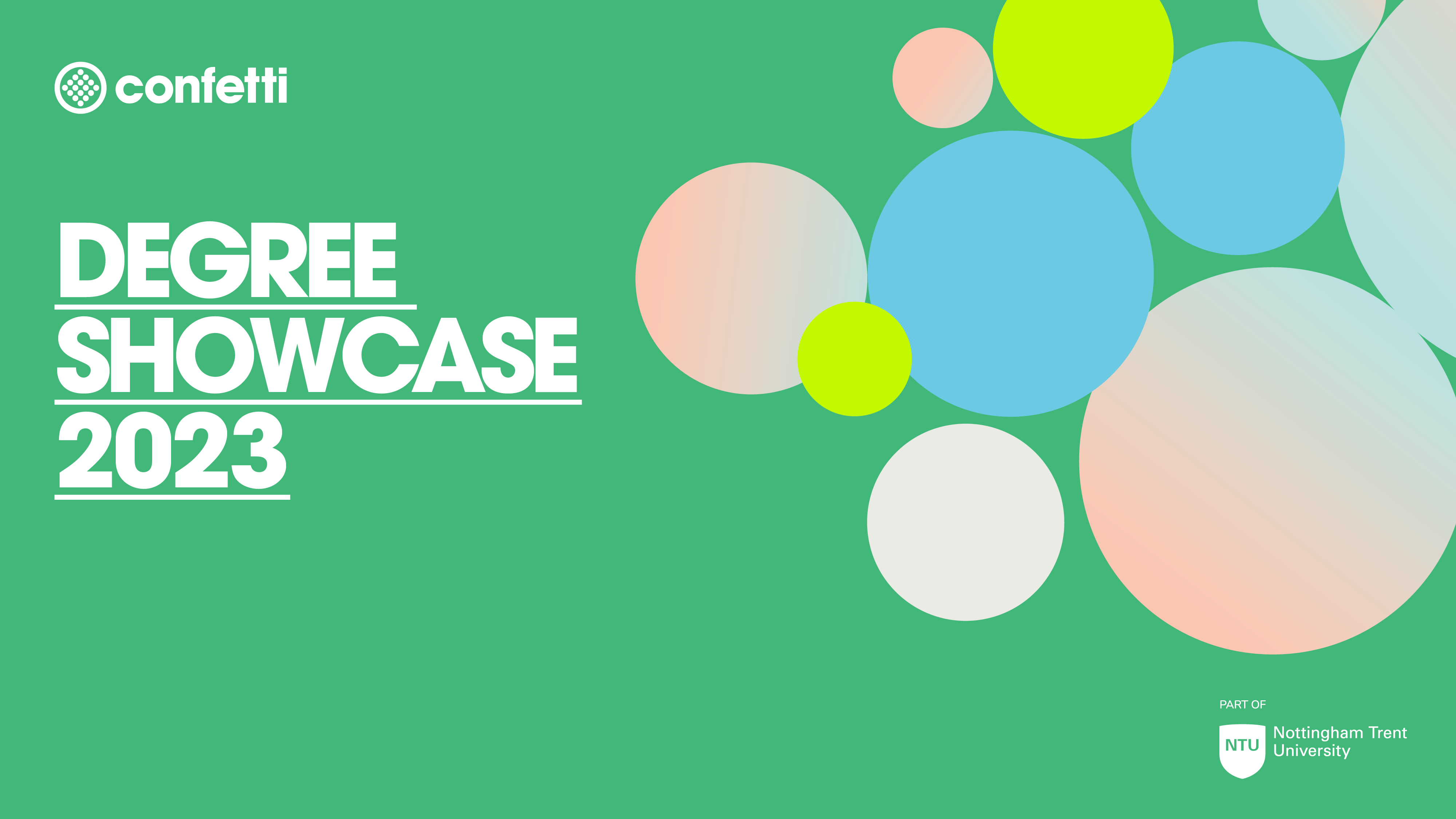 Presenting the Confetti Degree Showcase 2023 - Confetti Nottingham