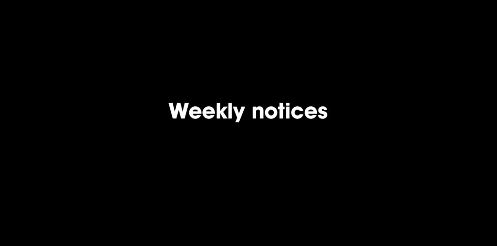 Weekly Notices - Confetti College