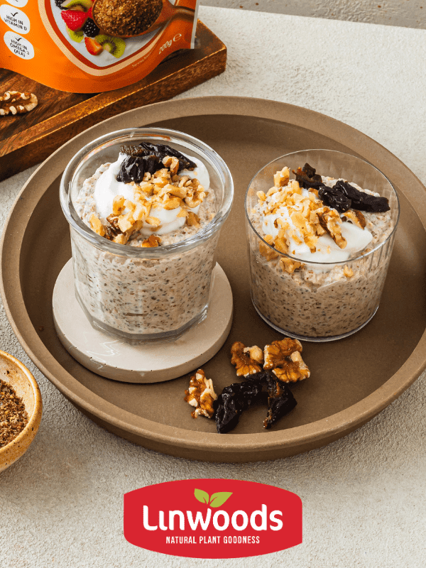 Easy Gut-Friendly Overnight Oats (5 minute prep) | Linwoods Health Foods