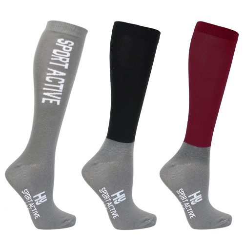 Hy Equestrian Sport Active Riding Socks Vivid Merlot - Martin Pears ...