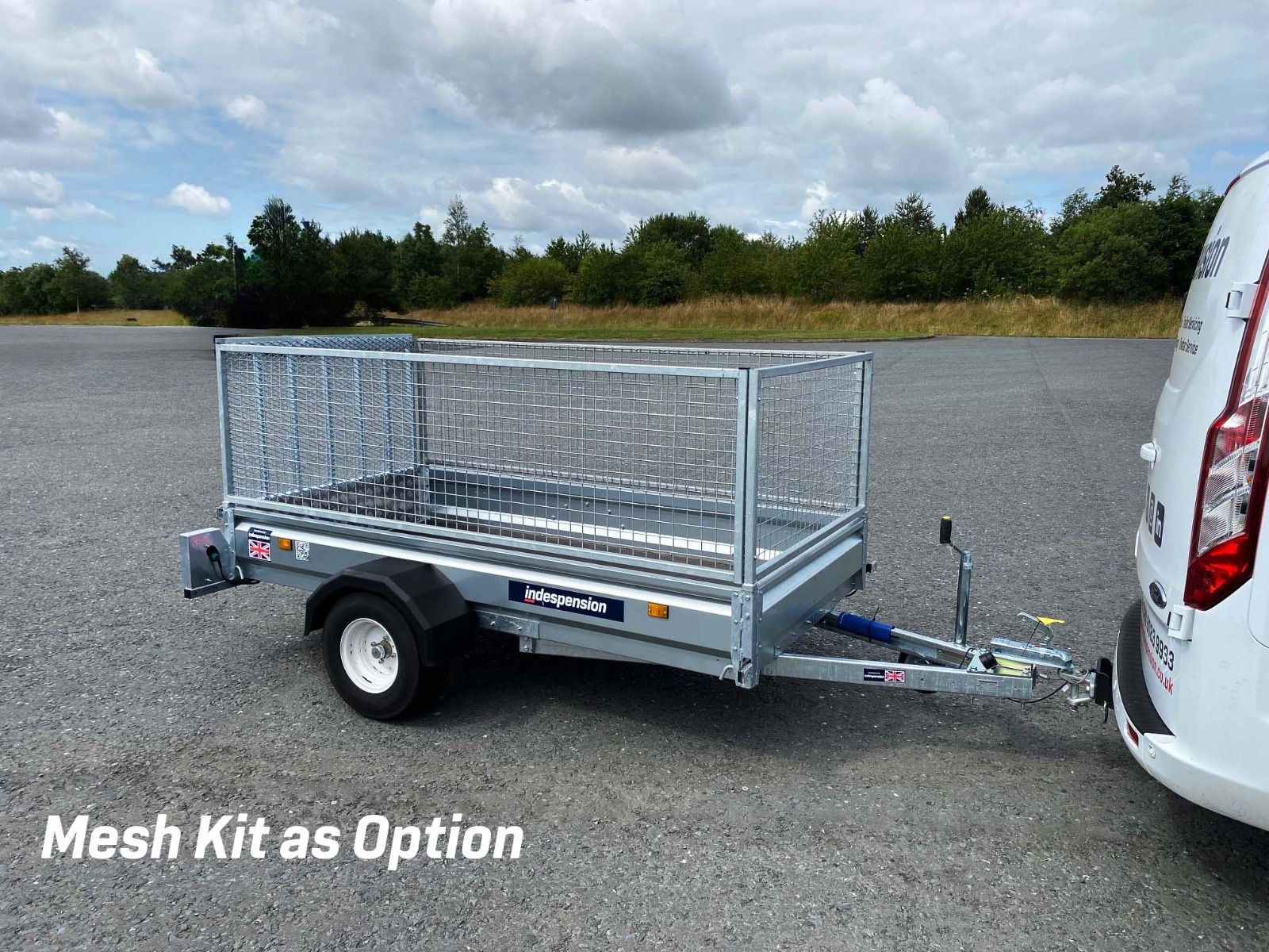 Indespension Unbraked 8'x5' Extended Goods Trailer - With Ramptail ...