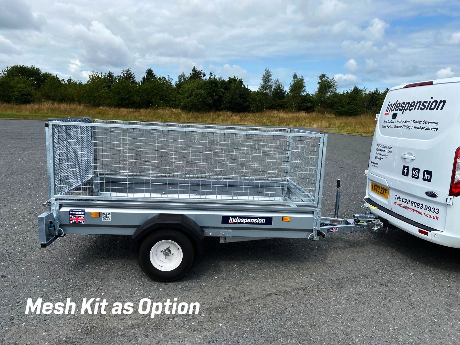 Indespension Unbraked 8'x5' Extended Goods Trailer - With Ramptail ...