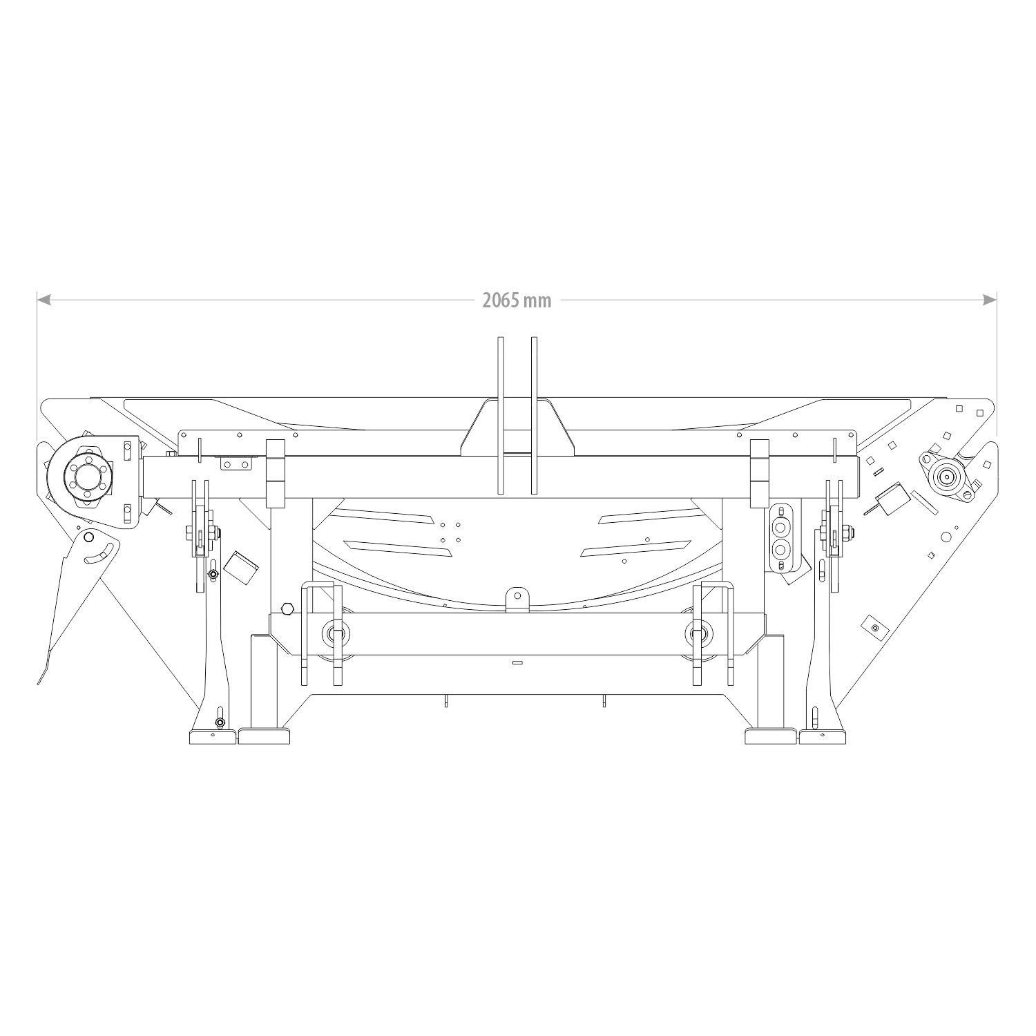 Round Bale Unroller - Euro Brackets - FK Machinery BPBU - Martin Pears ...