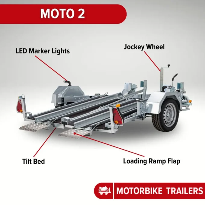 Debon Moto 2 Double Motorcycle Trailer - Martin Pears Engineering ...