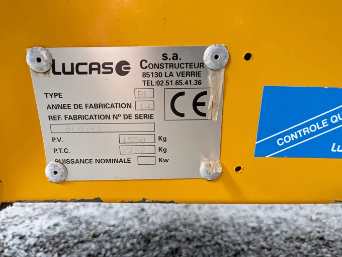 Lucas G Castor 20R Mounted Straw Blower - Martin Pears Engineering ...