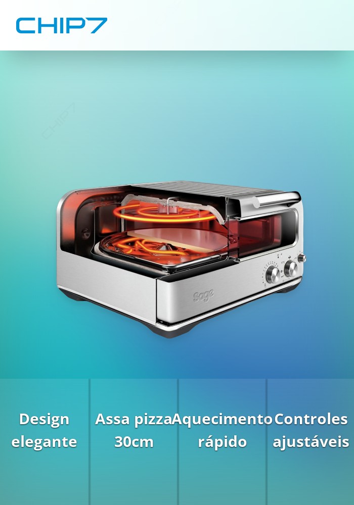 SAGE FORNO THE PIZZA OVEN (BRUSHED STAINLESS STEEL) | CHIP7