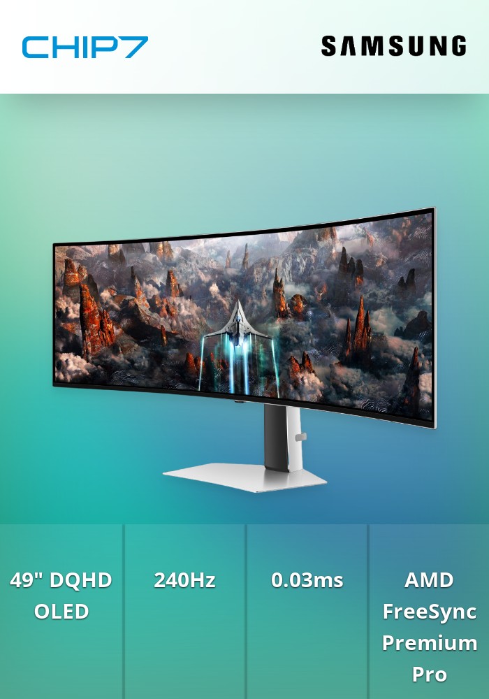 Monitor Samsung - 49" Ultra Wide Quad High Definition OLED / 240Hz / 0 ...
